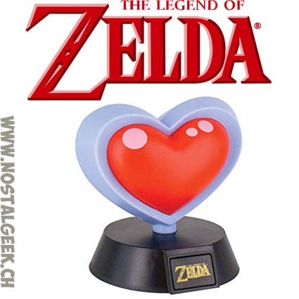 Lampes The Legend Of Zelda - Lampe 3D Heart Container 10cm geek sch...