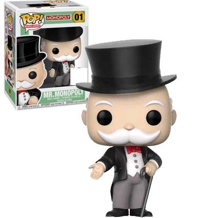 Figurine Funko Pop Board Games Mr Monopoly Edition Limitée geek sui...