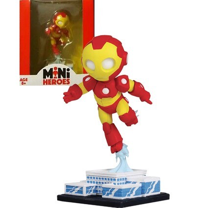 Figures Marvel Mini Heroes Iron Man Animated Style Statue geek swit...