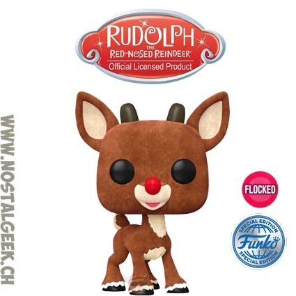 Figurine Funko Pop N°1260 Rudolph The Red-Nosed Reindeer Flocked Ed...