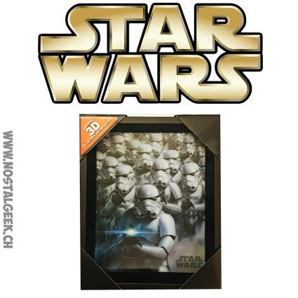 Décoration Star Wars - Stormtroopers 3D lenticulaire Cadre geek sui...