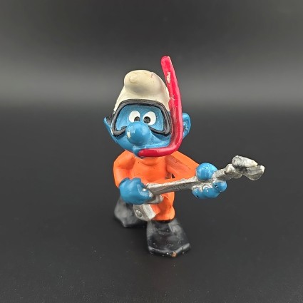 Smurfs The Smurfs - Smurf Diver 1979 second hand Figure (Loose) gee...